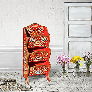 Storage Newspaper Baskets Painted Three-Layer Mailbox Magazine Magazine Rack Retro Living Room Bedroom Rack Black Shoe Rack (Color : B, Size : 302483cm)