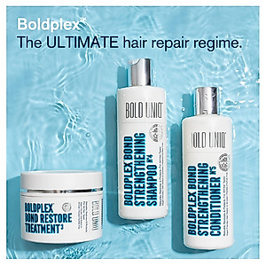 BOLD UNIQ Boldplex Bond Repair Hair Protein Treatment Bundle. Regime for Dry Damaged Hair. Hydrating & Conditioning for Curly, Colored, Frizzy, Broken & Bleached Hair. Paraben & Sulfate Free.