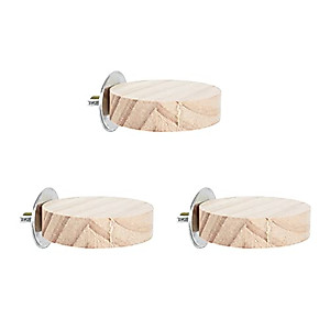 Yardwe Wooden Toys Wooden Toys Bird Toy Climbing Toys 6 Pcs Bird Perch Bird Platform Stand Bird Playground Stand Bird Stand Wood Stand Platform Natural Bird Toy Climbing Toys Chew Toys Chew Toys