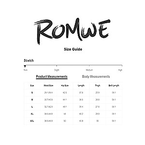 Romwe Men's Flap Pocket Drawstring Elastic Waist Letter Graphic Street Cargo Pants Black XL
