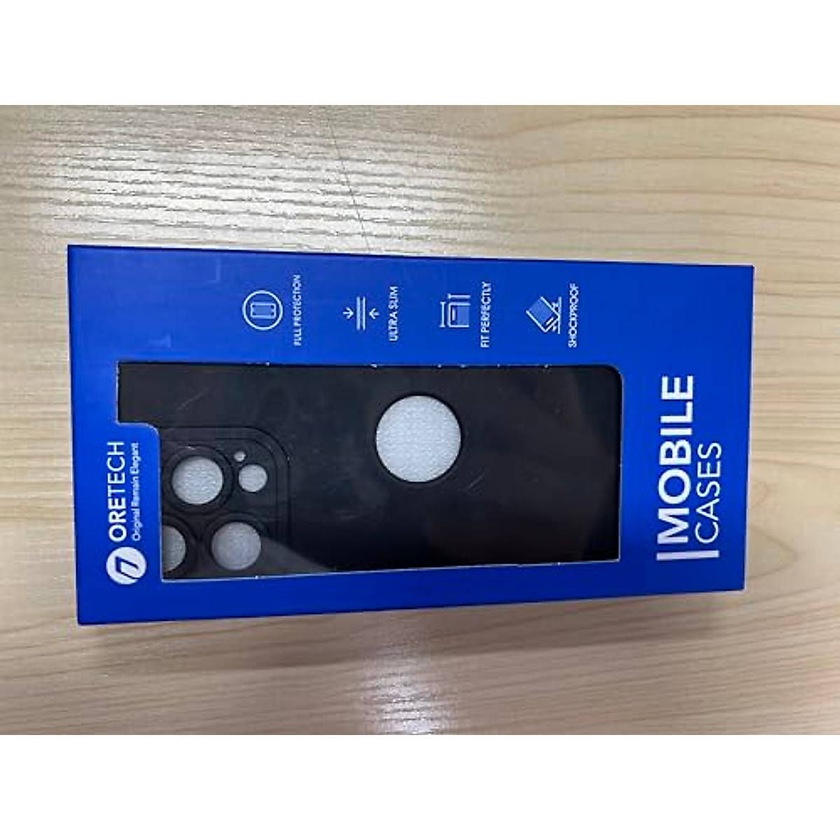 ORETECH for iPhone 13 Pro Max Case, with [2 x Screen Protectors] [15 Ft Military Grade Drop Test] [Camera Protection] 360° Shockproof Slim Thin Phone Case for iPhone 13 Pro Max Cover 6.7" - Black