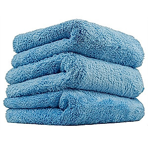 Chemical Guys MIC35003 Happy Ending Edgeless Microfiber Towel, Blue (16 in. x 16 in.) (Pack of 3)