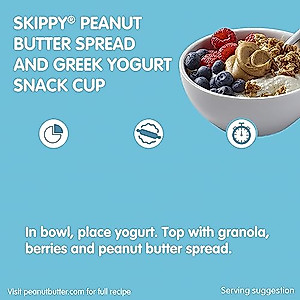 SKIPPY Creamy Peanut Butter Individual Squeeze Packs, 9.2 Ounce, (8 Pouches, Pack of 8)