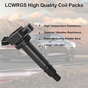 Set of 6 Ignition Coil Packs Fit for 4.0 V6 Toyota Tacoma 4Runner Tundra FJ Cruiser Scion xB 2005 2006 2007 2008 2009 2010 2011 2012 2013 2014 2015 Replaces# UF495 C1426