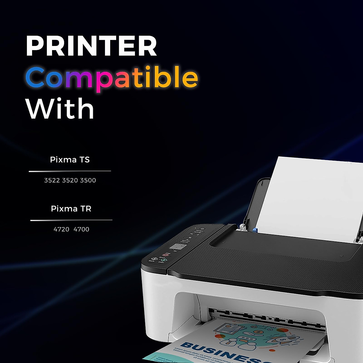 HOTCOLOR PG 275 XL Black Ink Cartridge Replacement for Canon 275 and 276 Ink Cartridges XL for Canon PIXMA TS3522 TS3520 TR4720 (2 Black, 2 Pack)