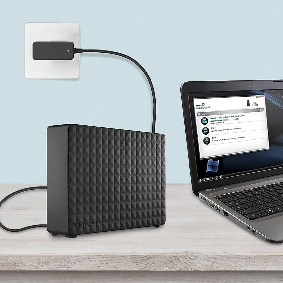 12V AC Power Adapter Supply Cable for Seagate External Hard Drive, HDD External Hard Drive, Seagate Srd00f2, Goflex Freeagent, WD Western Digital My Book External Hard Drive, 5FT Charger Cord