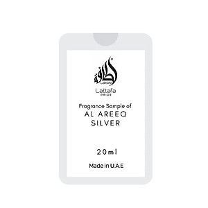 Al Areeq Silver Tester EDP - Eau De Parfum Unisex 20ml | Tobacco, Cypress, Jasmine, Oud | by Lattafa Perfumes