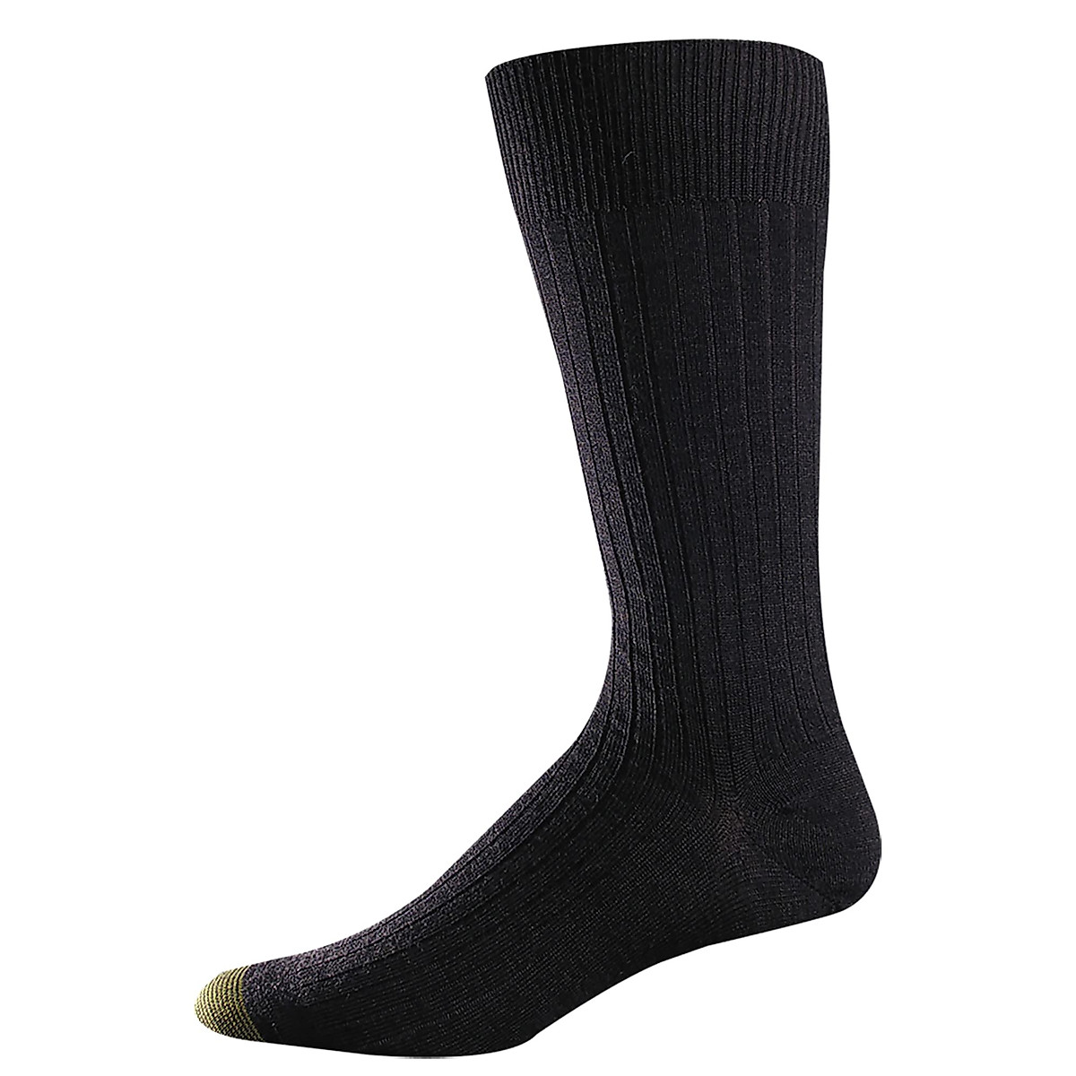 GOLDTOE Men's Windsor Wool Crew Dress Socks, 3-Pairs, Bark, Large