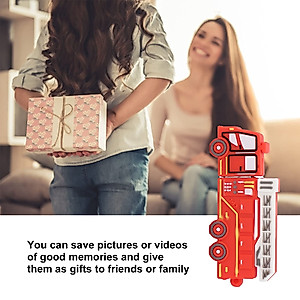 Kafuty-1 Cute USB Flash Drive, Novelty Cartoon Fire Truck Thumb Drive, Pendrive Memory Thumb Stick, Gifts for School Students Kids Children Teacher Collegue Employees(16GB)