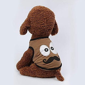 BOLUBILUY Fashion Pet Spring and Summer Breathable Bearded Vest Dog Cat Thin Lightweight Clothing Dog Pet Dog Clothes