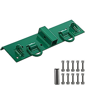 VEVOR Tractor Bolt on Hooks, 1/4" Compact Bolt on Grab Hooks, Max 4700LBS G70 Forged Bolt on Hooks for Tractor Bucket with 1/2" Shackles, Work Well for Tractor Bucket, RV, UTV, Truck Hardware Includ