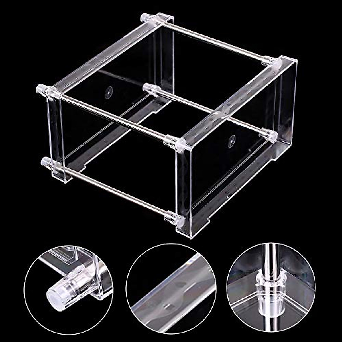 Bathroom Countertop Organizers, Transparent Cosmetic Organizer Tray Makeup Storage Shelf Caddy Stand for Bathroom Vanity Bedroom Kitchen (2-Tier)