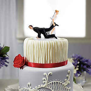 Riverbyland Bride Drag Groom Figurine Wedding Cake Topper