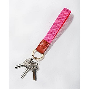 PikPok Mart Wristlet Keychain Lanyard, Stretchy Wrist Lanyard Key Chain Strap, ID Badge Wallet Holder