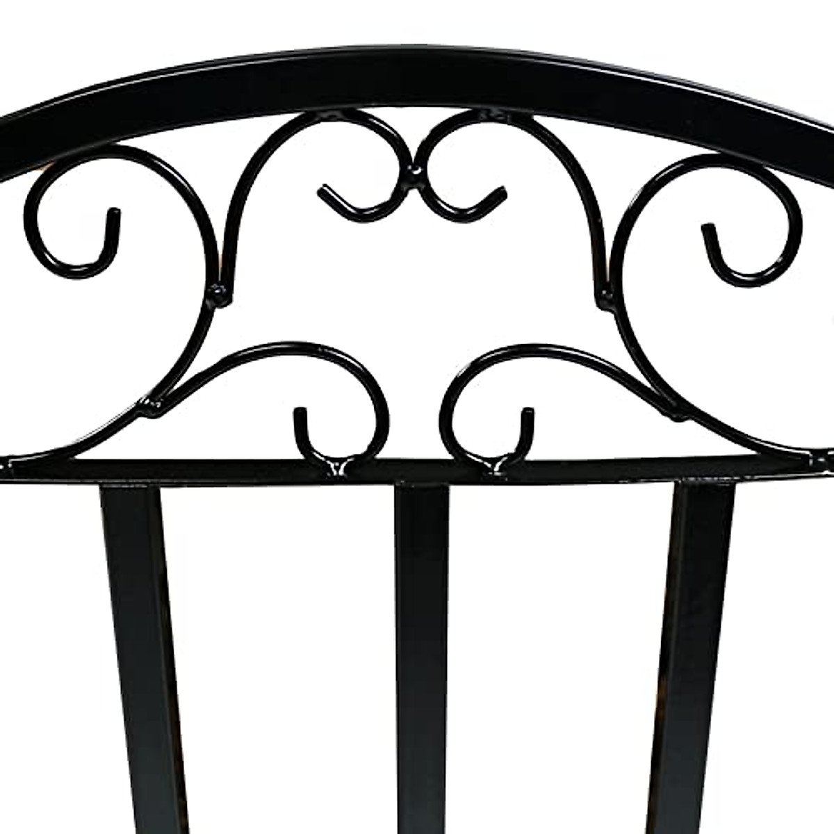 Sunnydaze 2-Foot Firewood Log Rack - Indoor/Outdoor Black Powder-Coated Steel Decorative Fireplace Wood Storage Holder