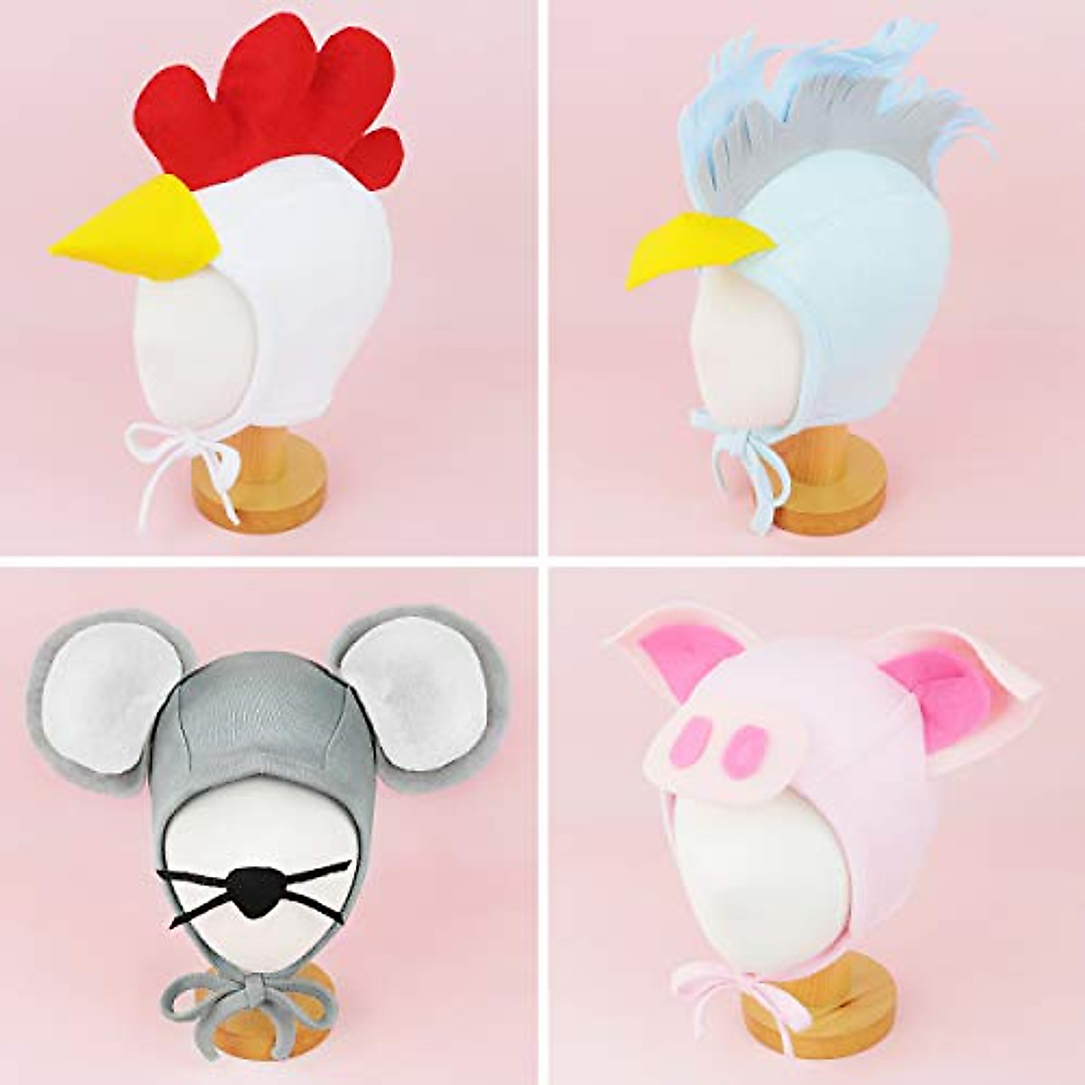 JELLYTREE Baby Hat Bonnet 100% Cotton Soft Toddler Earflap Hats Infant Boys Beanie Pilot Caps, Grey+Black, L