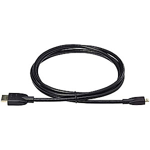 Amazon Basics Flexible and Durable Micro HDMI Cable (18Gpbs, 4K/60Hz) - 6 Feet, Black