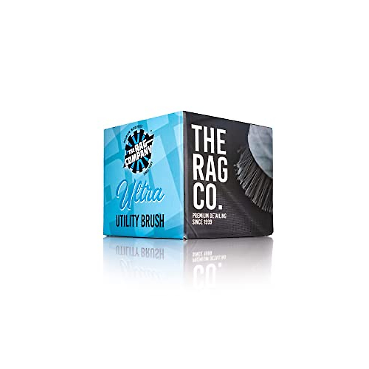 The Rag Company - Ultra Utility Brush - Durable, Strong, and Safe for Many Detailing Tasks; Sturdy Wooden Grip; Soft Nylon Bristles