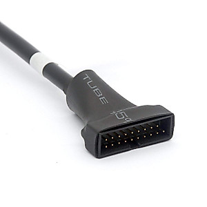 GLHONG USB 3.0 19 Pin Male to USB 2.0 9 Pin Female Motherboard Cable Adapter ale/Female Housing Converter (19Pin Male to 9Pin Female)