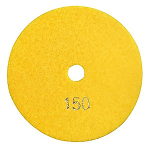 Konfor Professional Grade Diamond Polishing Pads 5 inch Wet 7 Piece Set Granite Stone Concrete Marble