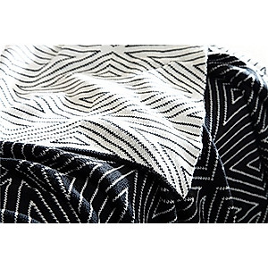 100% Cotton Throw Blanket, Stylish While Classic Pattern, Natural Soft & Cozy Throws for Bed Couch/Sofa/Bed/Picnic
