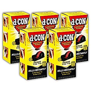 d - CON Ultra Set Covered Snap Trap 1 Ct. (Pack of 5) for Mouse