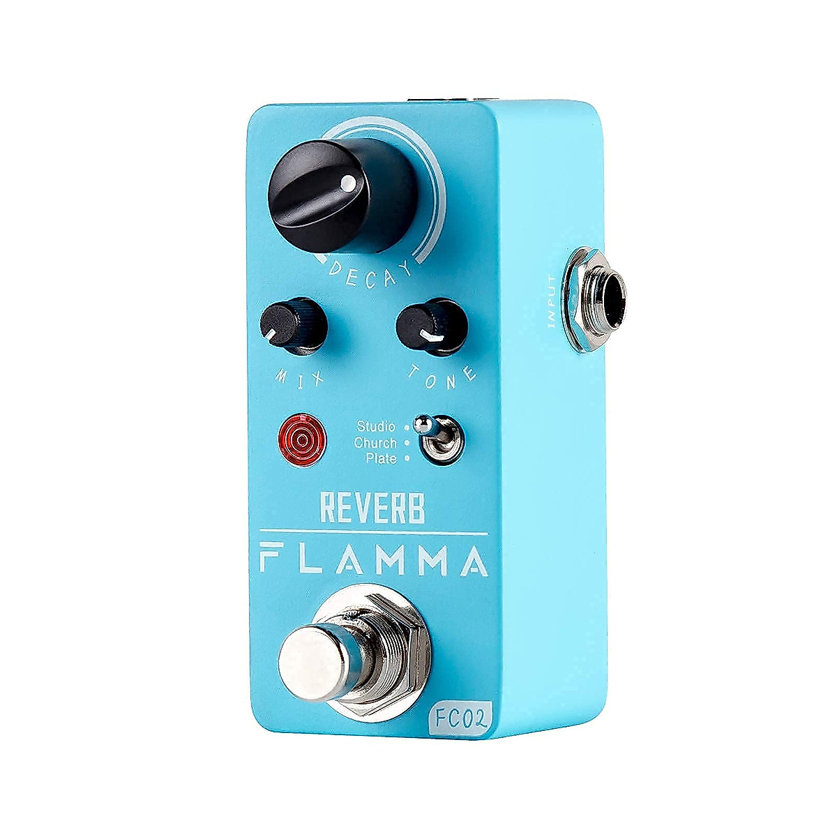 FLAMMA FC02 Mini Reverb Pedal with 9V 300mA Power Supply
