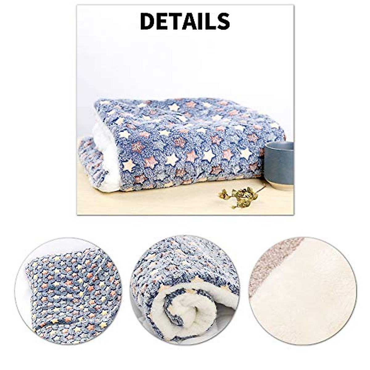 2 Packs of Square Plush Guinea Pig Bed and 1 Small Animals Playpen, Cozy Hamsters Sugar Glider Hedgehog Sleep Bed, Rabbit Cage Accessories Mat