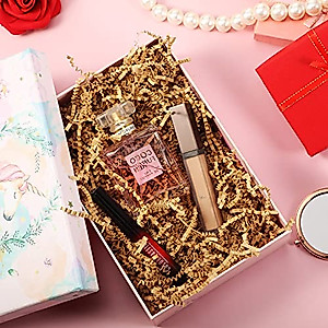 Crinkle Cut Paper Shred Filler 5 LB Kraft Shredded Paper Crinkle Paper Basket Filler Gift Box Stuffing for Gift Wrapping and Basket Filling, Brown