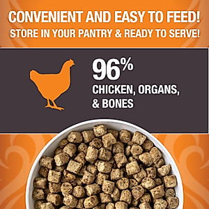KOHA Raw Life Freeze-Dried Raw Bites Chicken for Dogs, High Protein Meal, Topper, and Treat for Picky Eaters, 14oz Bag