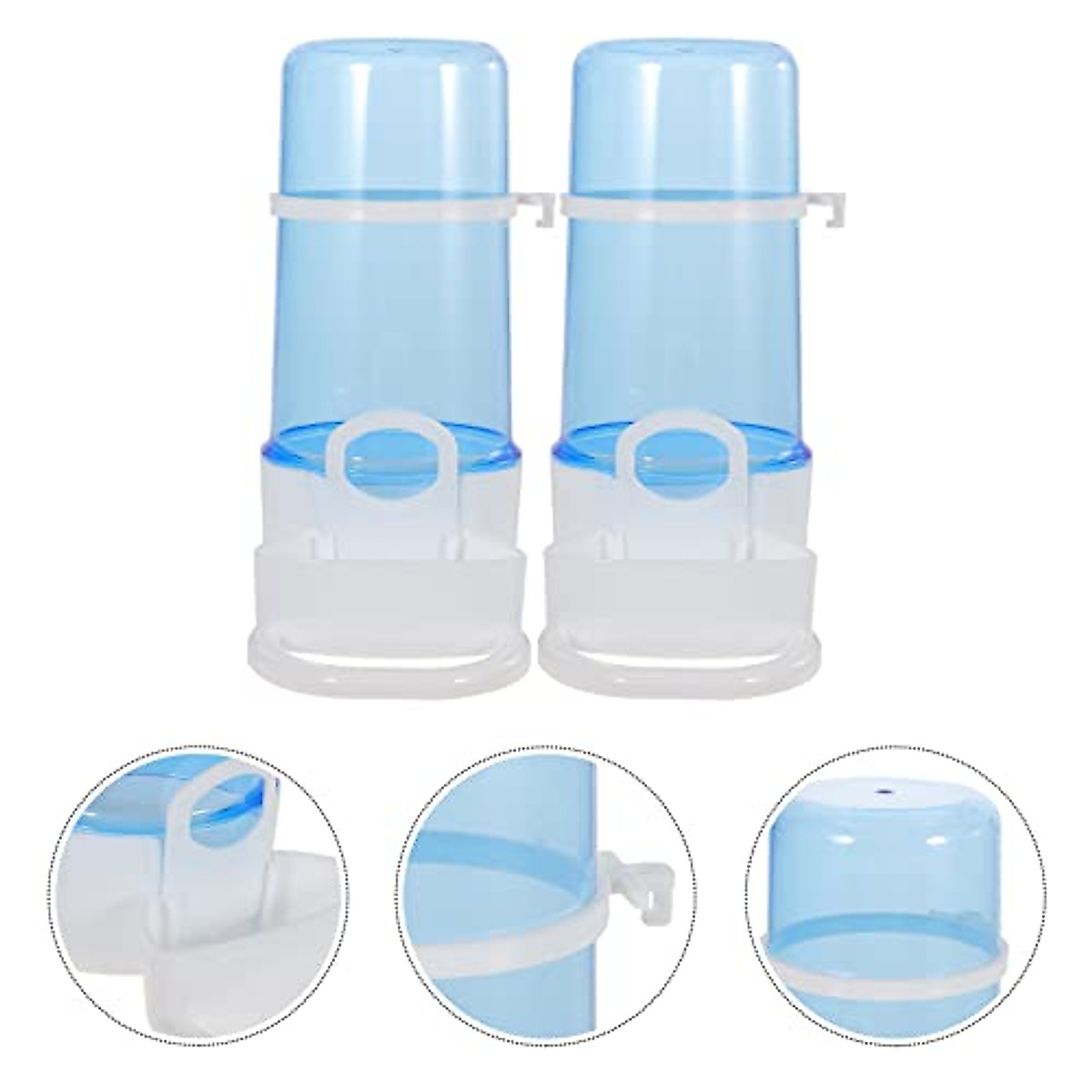 balacoo 2Pcs Small Animal Automatic Feeder Bird Hamster Water Dispenser Pet Food Dispenser Pet Water Bowl for Hamster Small Pet Bird
