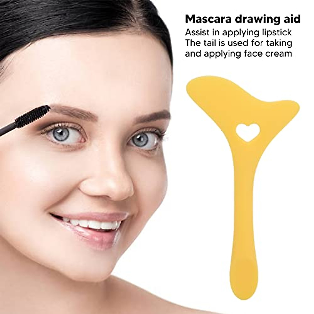 FILFEEL Eyeliner Stencils, Silicone Tip Eyeliner Aid Eyebrow Pencil Stencil, Multifunctional Mascara Eyeliner Drawing Aid Makeup Applicator Tool for Eyeliner, Eyebrow Pencil and