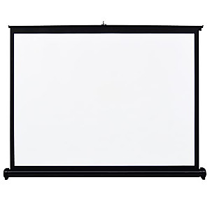 Projector Screen 50 inch Pull Up Folding Projecting Screen Home Theater for DLP Projector Handheld Projector 4:3