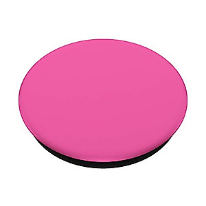 Hot Pink Cell Phone Holder and Stand - Plain Solid Color PopSockets PopGrip: Swappable Grip for Phones & Tablets