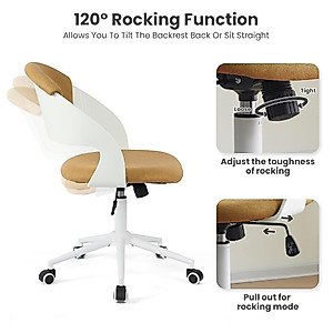 HYLONE Kids Desk Chair Set of 2, Cute Study Chair for Boys Girls Height Adjustable, Swivel Computer Task Student Chairs for Growing Teen, Office Chair for Home/School/Office, Yellow