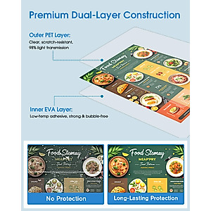 KTRIO Laminating Sheets, Holds 8.5 x 11 Inch Sheets 30 Pack, 3 Mil Thermal Laminating Pouches 9 x 11.5 Inch Clear Plastic Lamination Sheet Paper for Laminator, Round Corner Letter Size