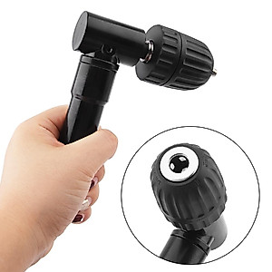 0.8-10mm Right Angle Bend Extension 90 Degree Right Angle Electric Drill Chuck Cordless Drill Adapter Right Angle Drill Attachment(size:8mm)