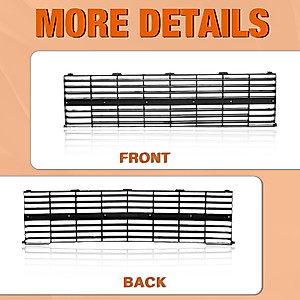 CarPartsDepot 400-15740, Grill Grille Material Black Plastic W/Molding Hole GM1200125 14043881 by CarPartsDepot