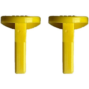 Yellow Safety Switch Key Compatible with Craftsman Radial Arm Jointer Band Drill Sears Table Saw, Sander, Band Saw, Drill Press Parts- Oval (5pcs-pack)