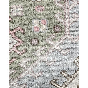 Handmade Geometric Contemporary Light Gray Area Rug 9 x 12