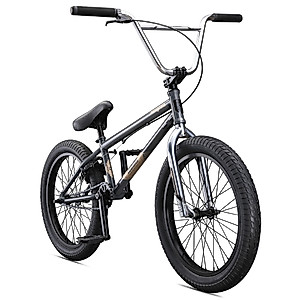 Mongoose Legion L60 Kids Freestyle BMX Bike, Intermediate Rider, Boys and Girls Bikes, 20-Inch Wheels, Hi-Ten Steel Frame, Micro Drive 25x9T BMX Gearing, Grey