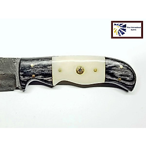 Titan International Knives Damascus Steel Hunting Knife