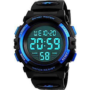 MJSCPHBJK Boys Digital Sports Watch, Kids Watch, Waterproof LED Alarm Calendar Analog Watches for Children