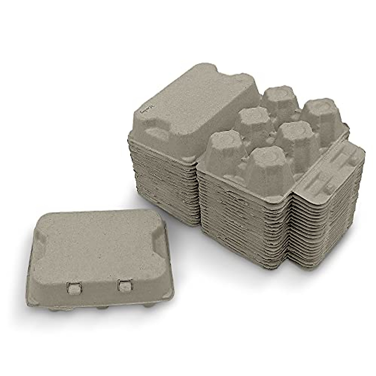 Henlay Duck Egg Cartons- Holds Half Dozen Jumbo Eggs- Blank Top (20)