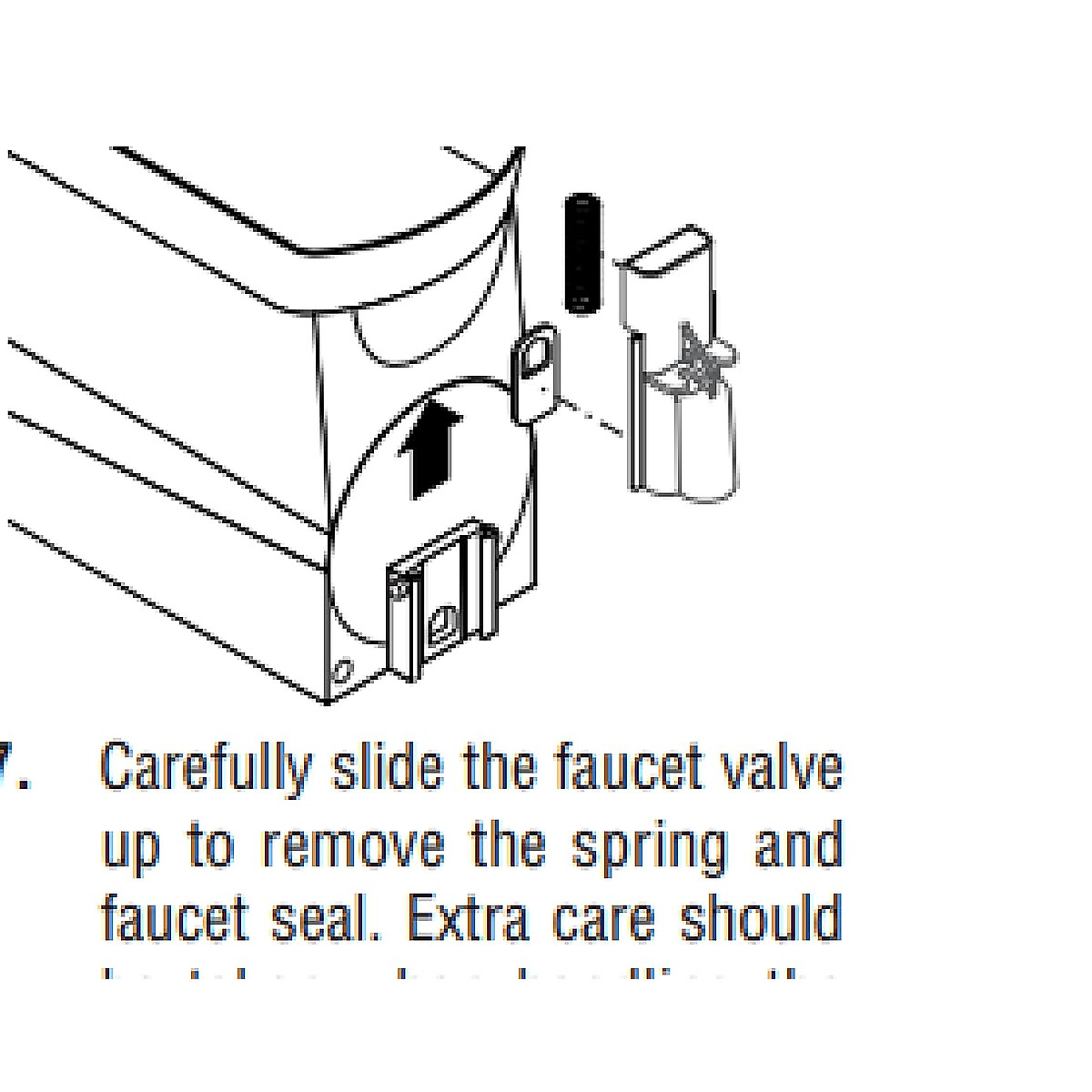 White Faucet Valve, Replaces BUNN 32191