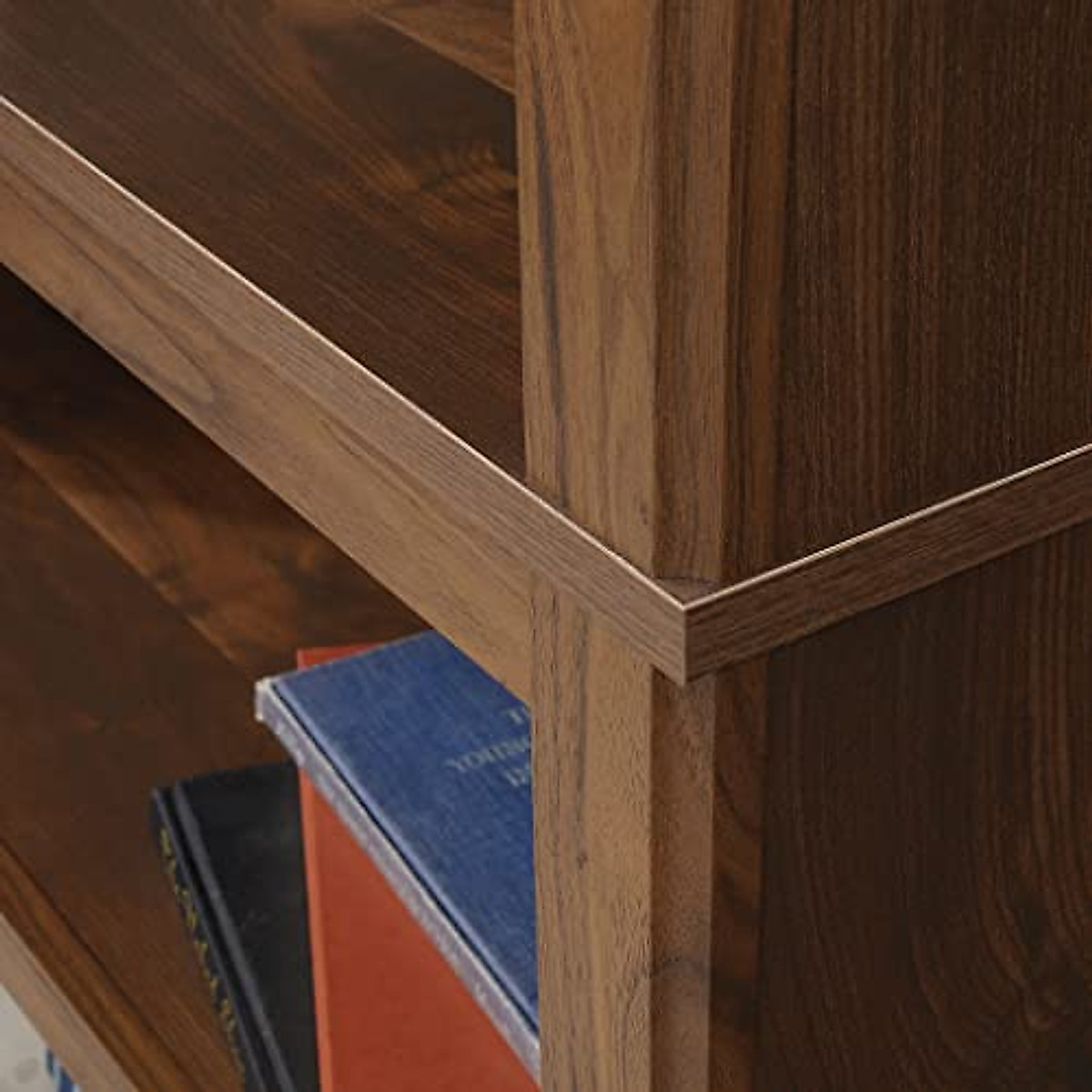 Sauder 5 Shelf Bookcase, Grand Walnut Finish