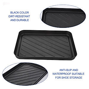 Garneck Litter Box 2pcs Outdoor Versatile Rack Utility Stationery Organization Entryway Wet Car Bonsai or Organizer Duty Resistant Mats Water Cargo Weather Table Tray Flower Pot Saucers