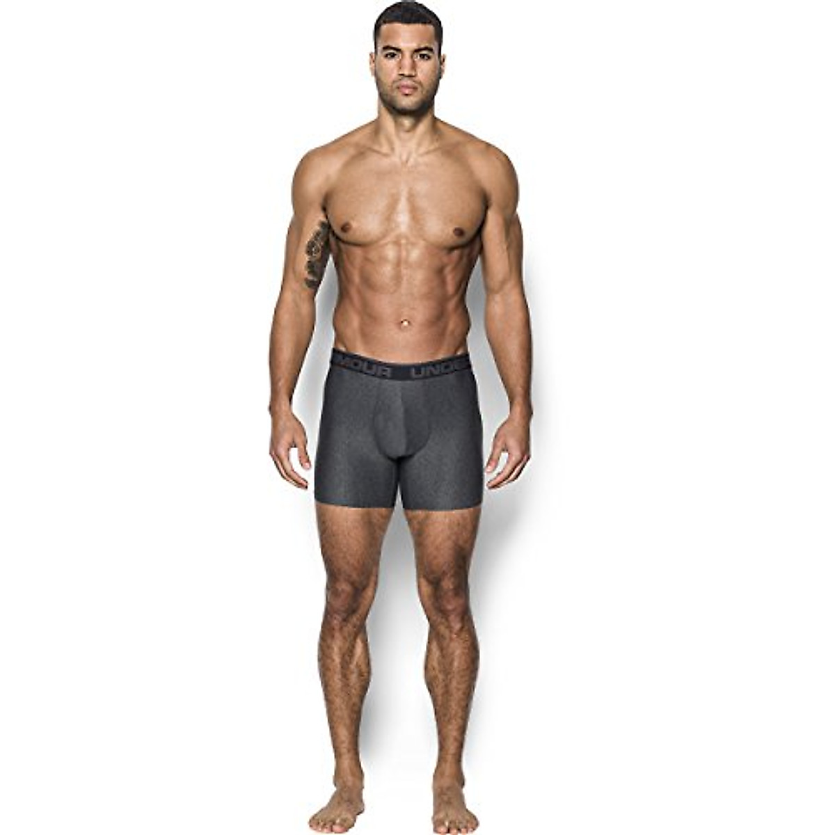 Under Armour Men's Original Series 6-inch Boxerjock Boxer Briefs-2 Pack , Carbon Heather (092)/True Gray Heather , X-Large