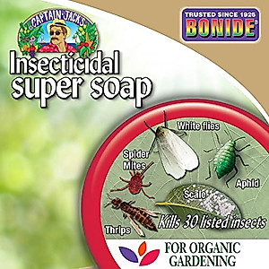 Bonide Captain Jack's Insecticidal Super Soap, 32 oz Ready-to-Use Spray For Organic Gardening and Outdoor Plants