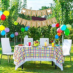 Rainlemon Jute Burlap Baby Sprinkle Banner Rustic Sprinkled with Love Baby Shower Party Mantel Fireplace Garland Decoration